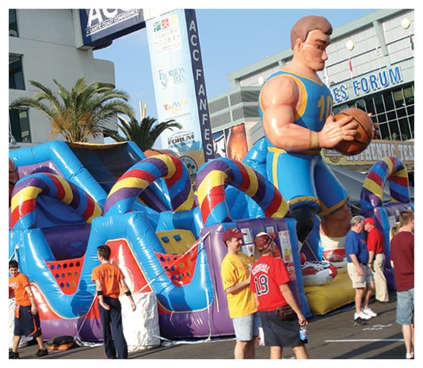 Giant Basketball Challenge Obstacle Rental - Fantasy World Entertainment