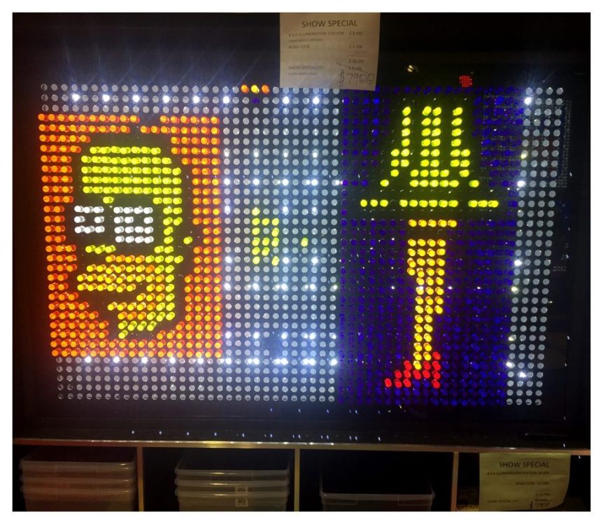 Giant LED Lite Brite Illumination Wall Rental - Fantasy World Entertainment