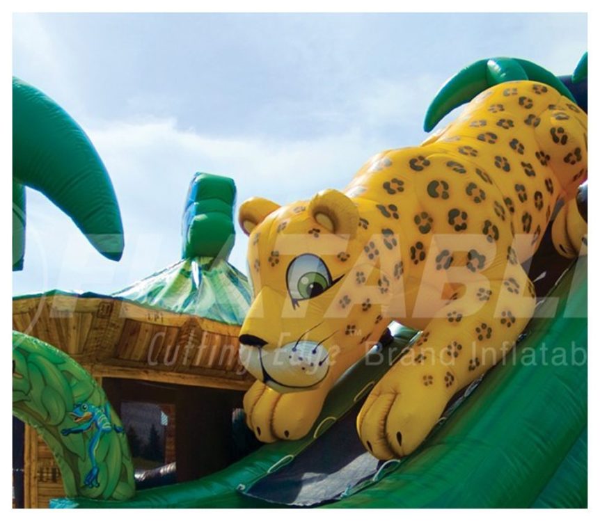 Rainforest Triple Lane Fun Park Rental - Fantasy World Entertainment